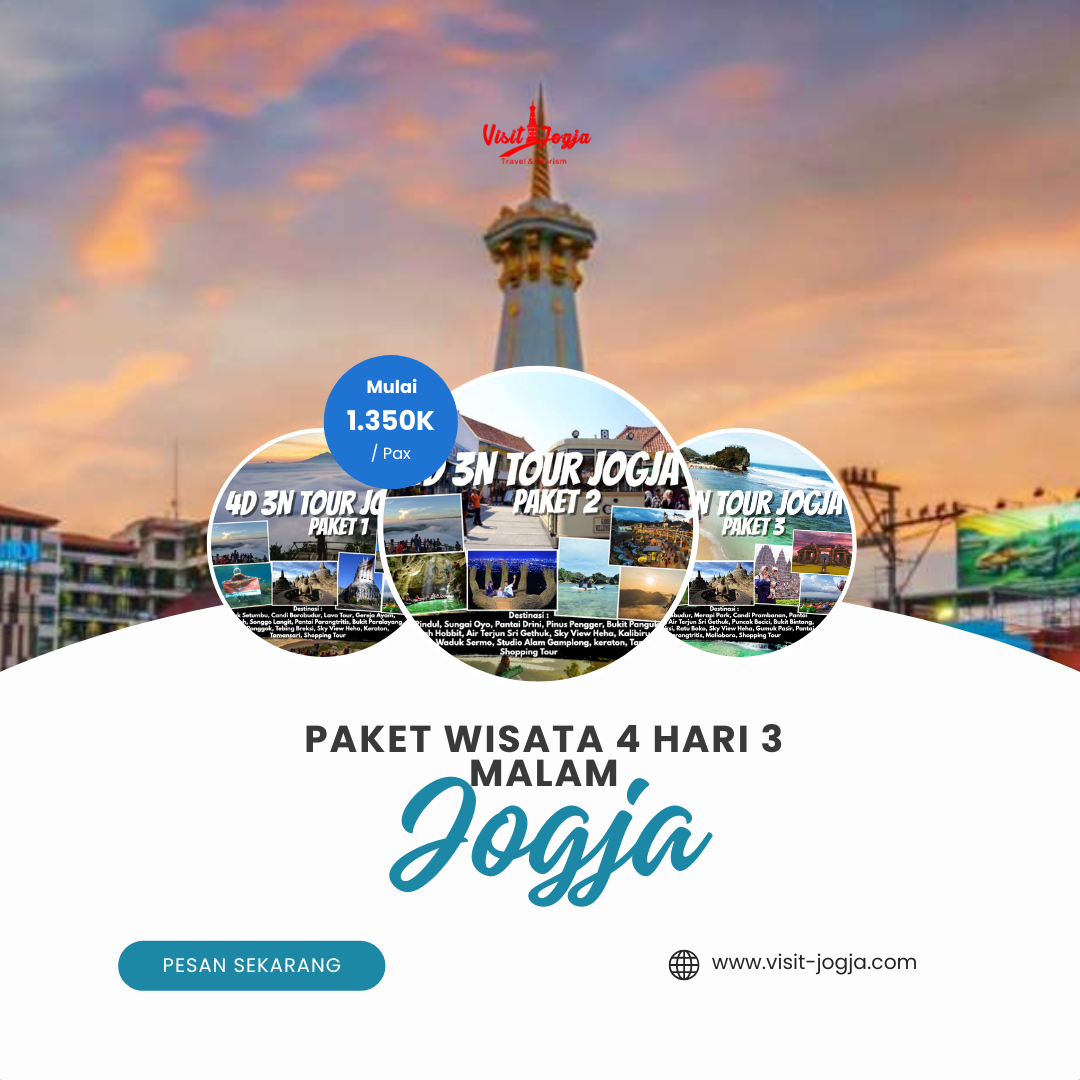 Paket Wisata Jogja Dari Jakarta 4 Hari 3 Malam ~ visit-jogja.com